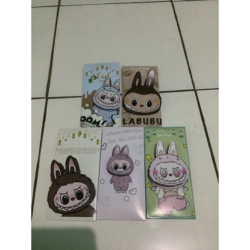 Jual Amplop / THR Lebaran Gambar Labubu 3D Timbul Tahun 2025 | Shopee ...