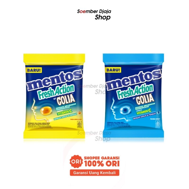 Jual Permen Mentos Golia Fresh Action Pack 100,8gr. - Aneka Rasa ...