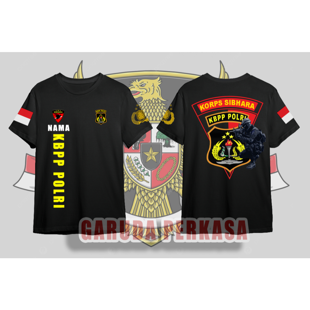 Jual GARUDA PERKASA - KAOS PRIA LENGAN PENDEK SIBHARA KBPP POLRI NEW ...