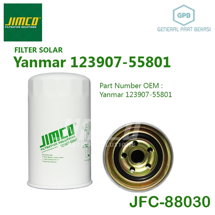 Jual Filter Solar Yanmar 123907-55801 FC-52030 Jimco JFC-88030 JFC88030 | Shopee Indonesia