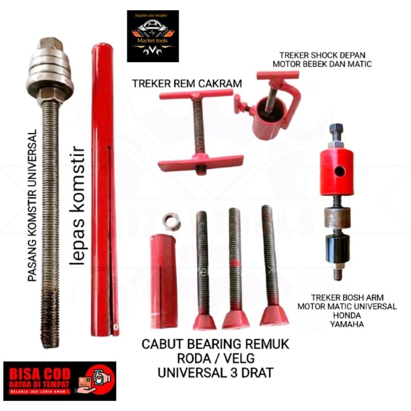 Jual paket lengkap treker lepas pasang komstir treker bearing remuk ...