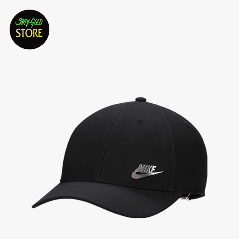 Jual Nike Dry-Fit Club Metal Logo Black Cap Caps Topi Original - Unisex ...