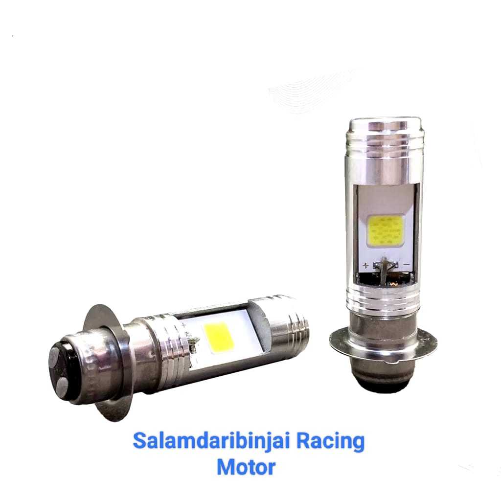 Jual Bohlam lampu depan H6 ACDC Led 12 Volt Kaki 1 Terang 2 sisi impor, Bholam depan ac dc motor ...