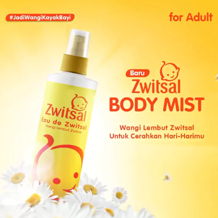 Jual Zwitsal Body Mist Eau De Zwitsal Spray 100 mL parfum minyak wangi ...