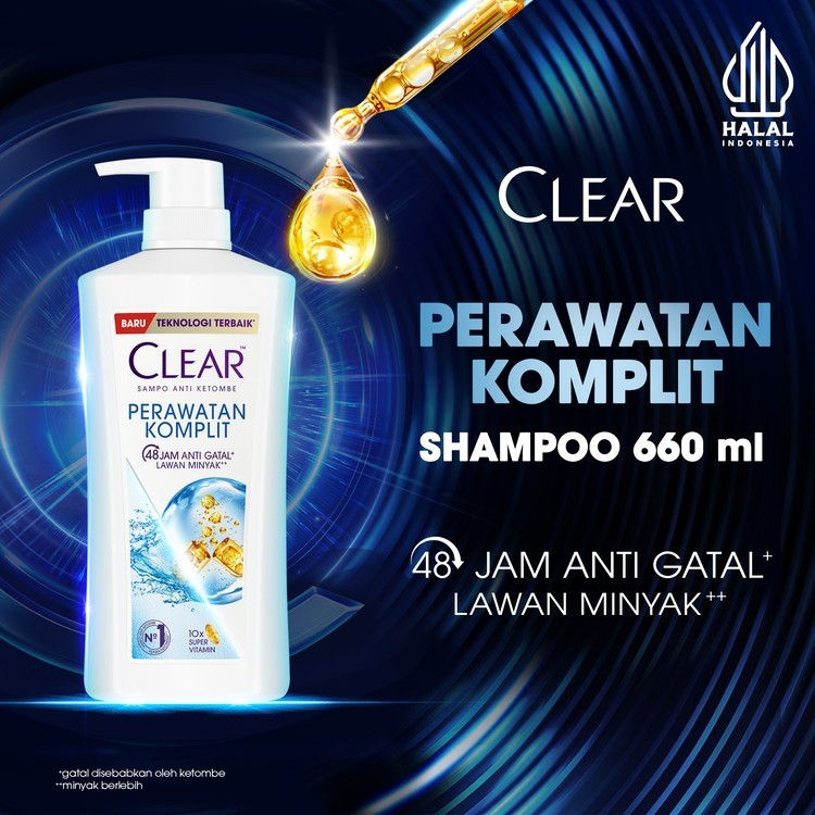 Jual Clear Shampoo Complete Soft Care Anti Ketombe - 660ml | Shopee Indonesia
