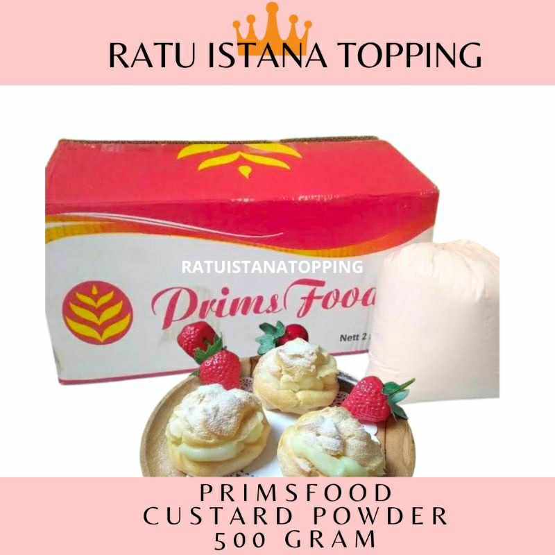 Jual TEPUNG CUSTARD POWDER 500 GR PRIMS FOOD VLA PREMIX VLA INSTANT ...