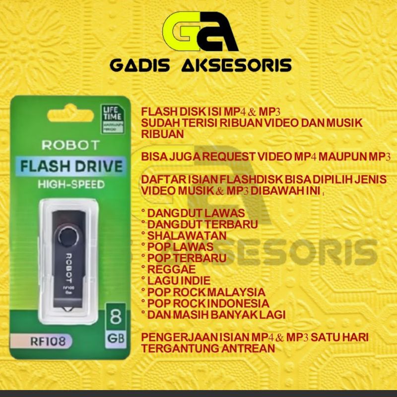 Jual _F L A S H D I S K_ MUSIK MP3/MP4 BISA REQUEST DANGDUT POP ...