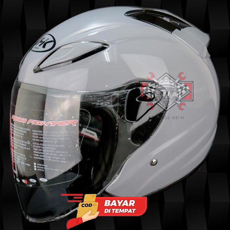 Jual NHK HELM R6 SOLID NX DIM GREY - SINGLE VISOR | Shopee Indonesia