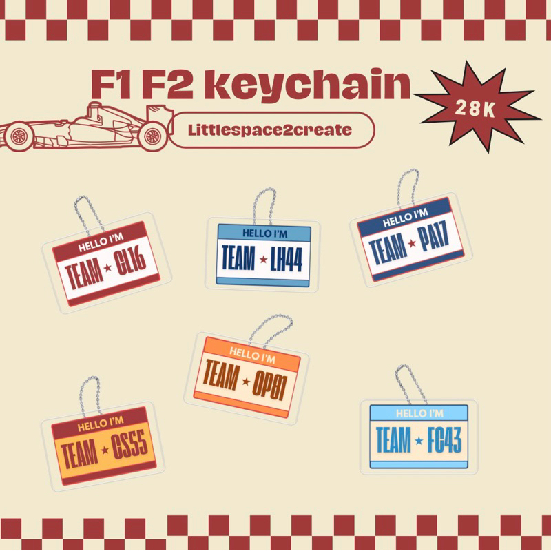 Jual OPEN PO F1 F2 Keychain (9-12 Maret 2025) | Shopee Indonesia