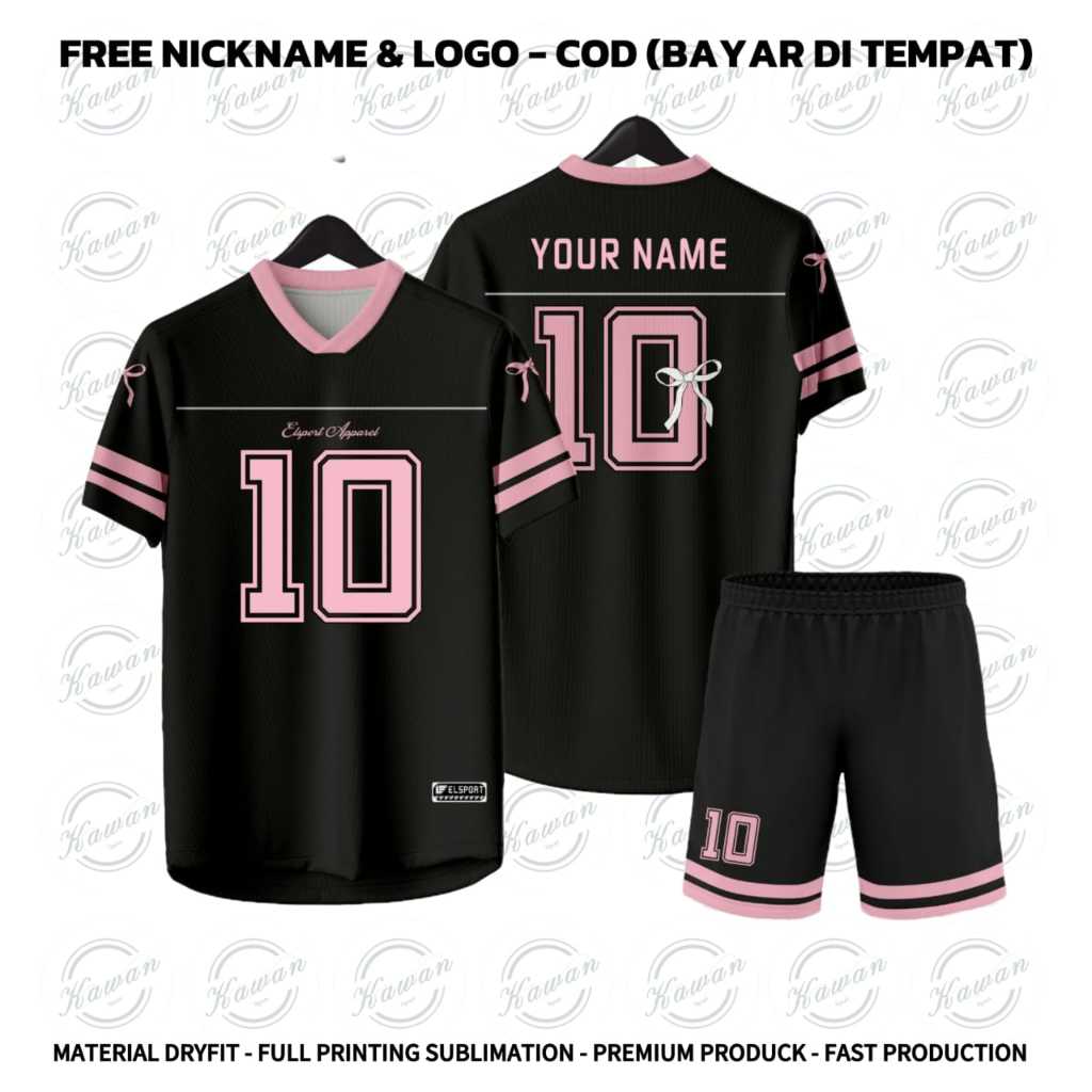 Jual JERSEY COQUEETE REEBON HITAM PINK - FREE NICKNAME LOGO DAN NO ...