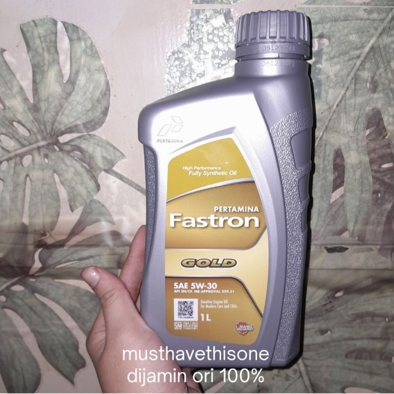 Jual oli fastron gold 5w30 1l 5w 30 5 30 kemasan 1liter mobil motor ...