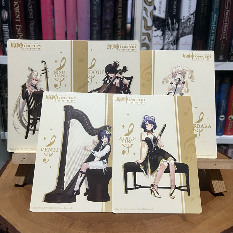 Jual Genshin Impact Postcard Concert 1 Venti Xiangling Barbara Beidou ...