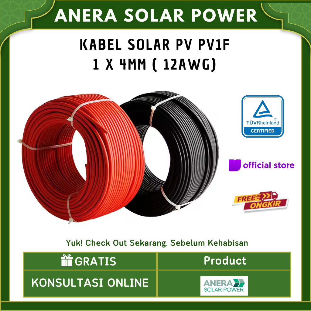 Jual Kabel Solar Panel Panel Surya Solar Panel Solar Cell PVHL 1-F 1 x ...