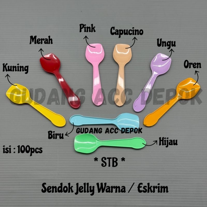 Jual SENDOK ES KRIM PLASTIK SENDOK JELLY SENDOK Puding SENDOK SEKOP ...