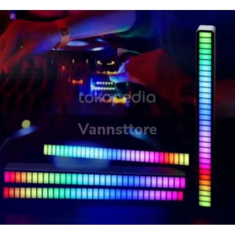Jual Lampu LED RGB bar spectrum Audio indicator | Shopee Indonesia