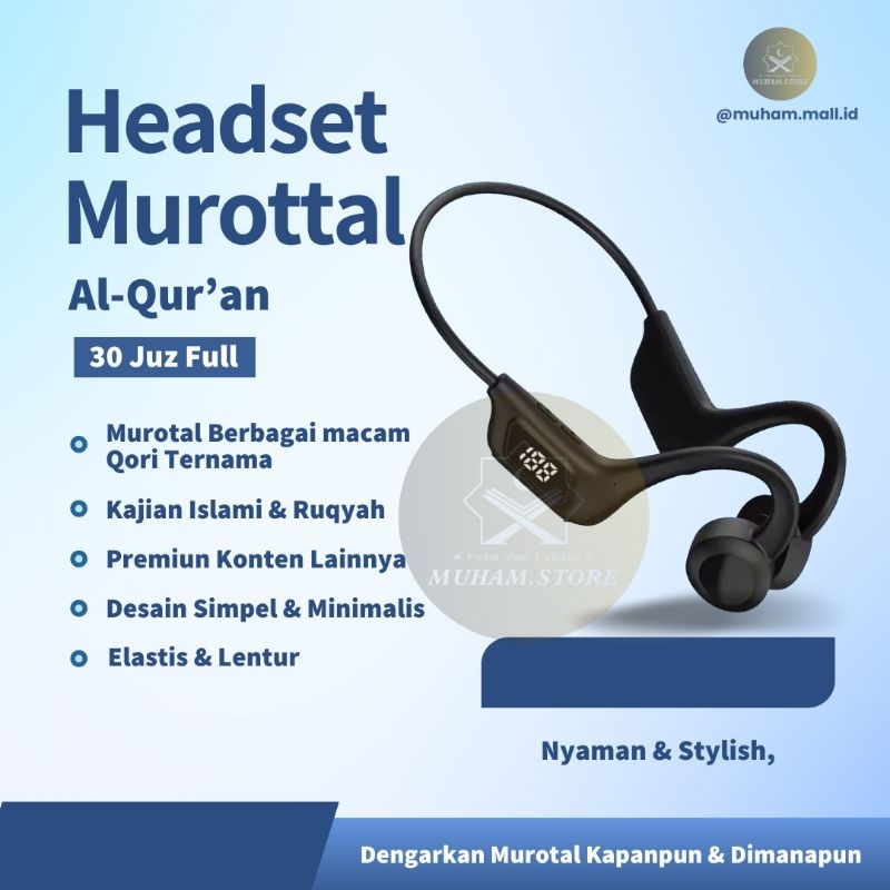 Jual Earphone Murotal - Headset Al Quran Murottal lengkap 30 juz ...
