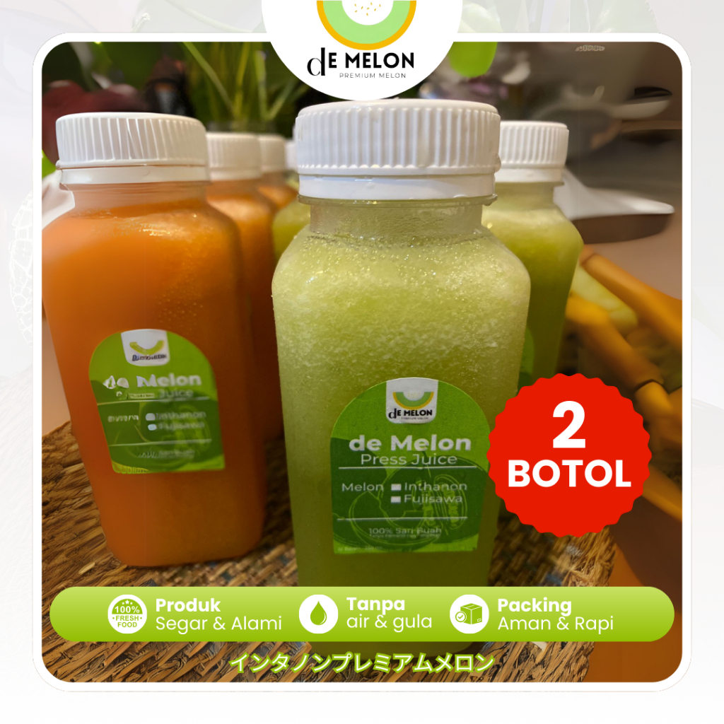 Jual Paket Bundle Pressed Juice Buah Melon Inthanon Fujisawa 2 Botol ...