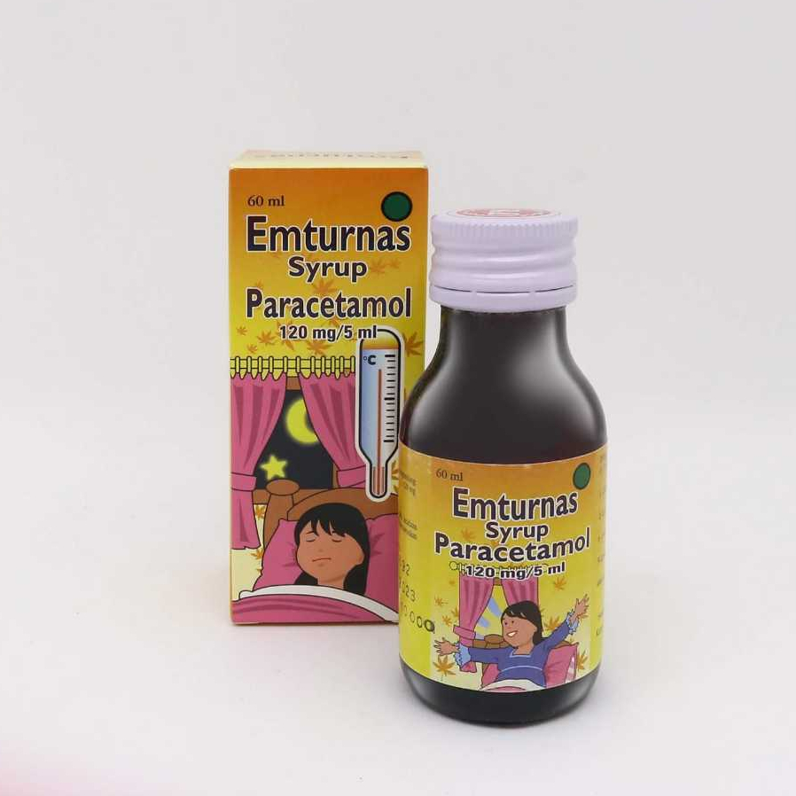 Jual EMTURNAS SYR 120MG/5ML / PARACETAMOL 120MG | Shopee Indonesia