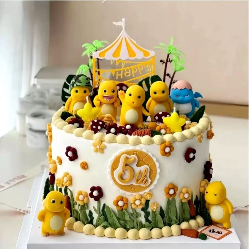 Jual {DS} HIASAN TOPPER KUE ULANG TAHUN NAILONG HAPPY BIRTHDAY ISI 7 ...