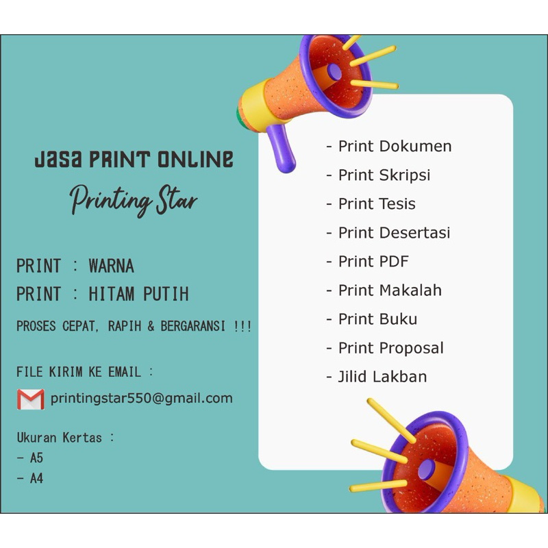 Jual JASA PRINT ONLINE BERBAGAI MACAM DOKUMEN CEPAT MURAH DAN ...