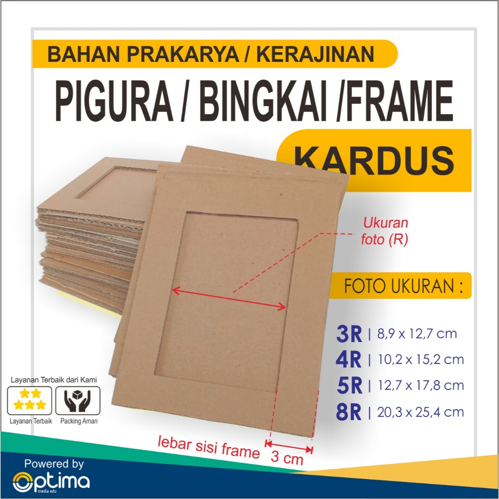 Jual Bahan Prakarya / Kerajinan Kardus Pigura / Frame / Bingkai untuk ...