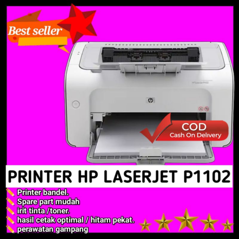 Jual Printer Hp Laserjet P1102 Printer Laser Hitam Putih Cetak Kertas Kalkir & Label | Shopee ...