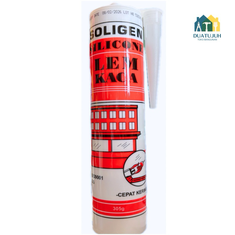 Jual Soligen Silicone Lem Kaca 305g | Shopee Indonesia