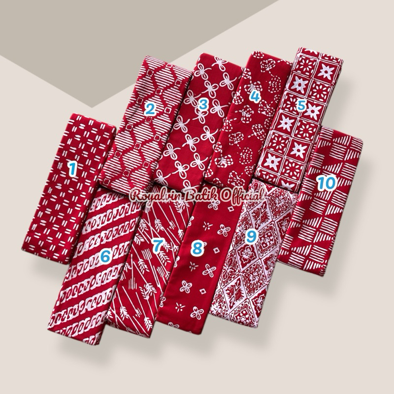 Jual kain batik cap merah kain batik katun premium - batik tasikmalaya ...