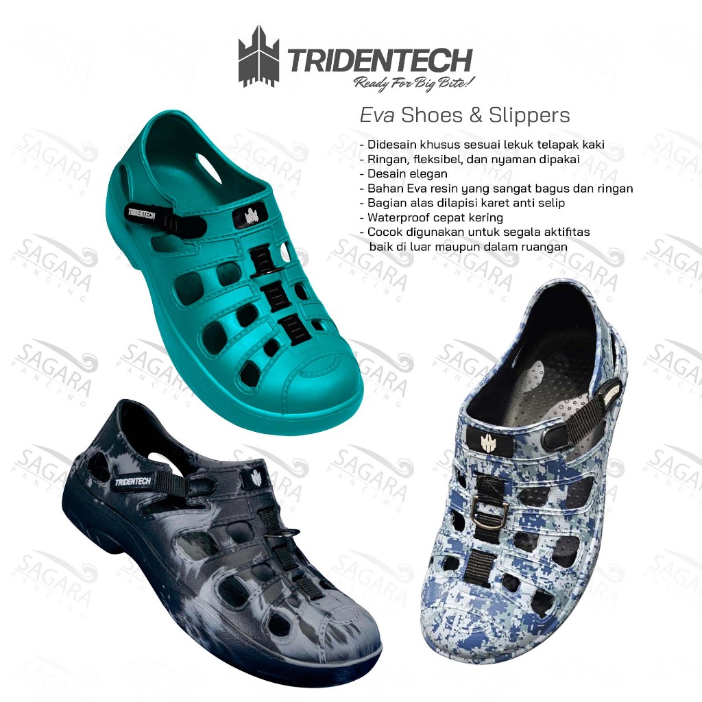 Jual Sepatu Mancing Tridentech EVA Shoes EV 1104 | Sepatu Pancing Anti ...