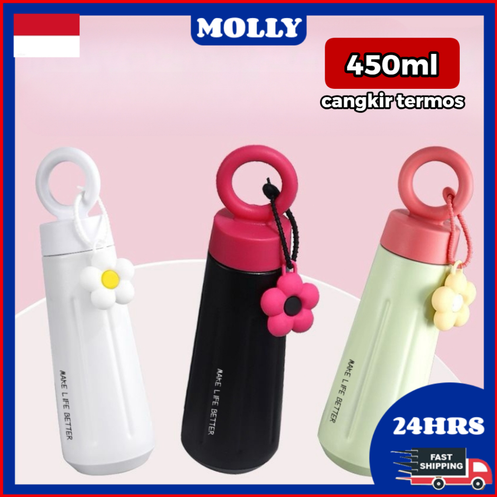 Jual Botol Minum Tumbler 450ML Botol Air Minum Stainless Steel 316 ...