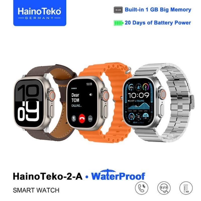 Jual SMARTWATCH GERMANY HAINOTEKO 2 WATERPROOF KACA TAHAN GORESAN LAYAR ...