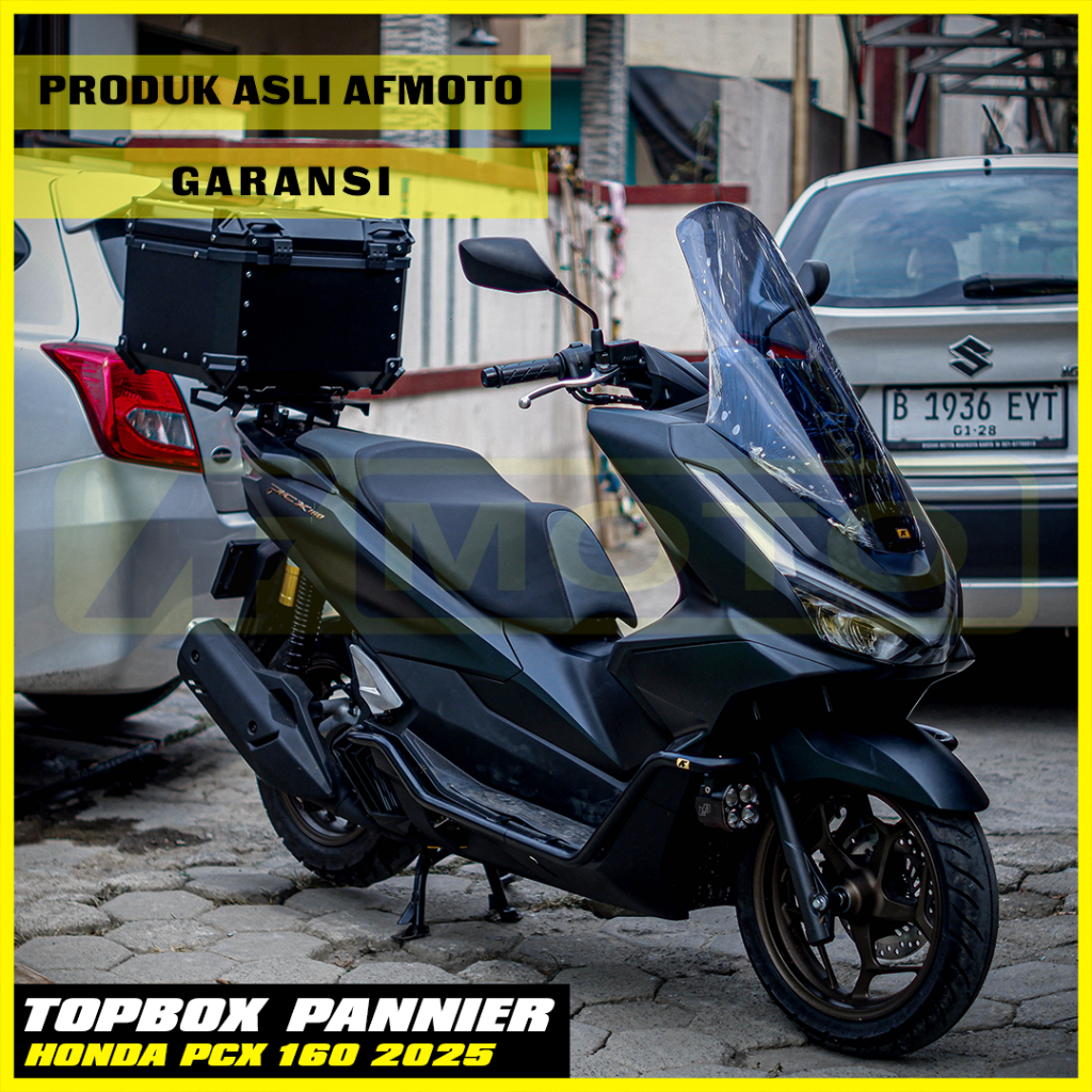 Jual TOP BOX ALUMUNIUM 55L PANNIER + BREAKET HONDA PCX 160 2025 GEN 2 ...