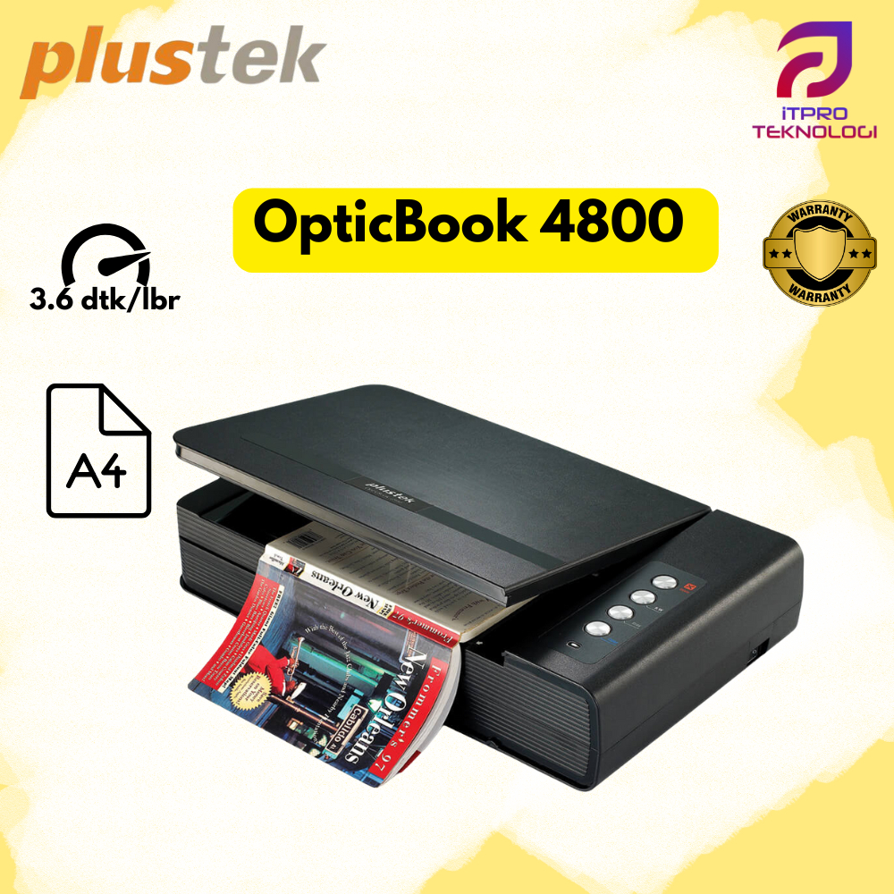 Jual Plustek OpticBook 4800 - (Scanner Buku Tebal) | Shopee Indonesia