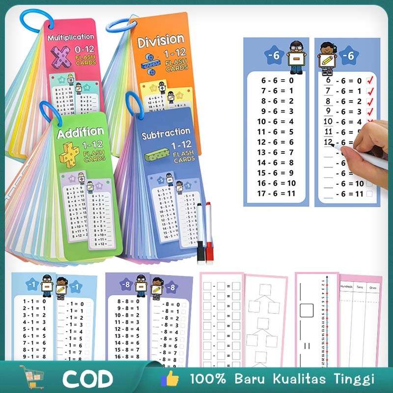 Jual I Love Mathematics Set Cards Matematika Alat Peraga Belajar ...