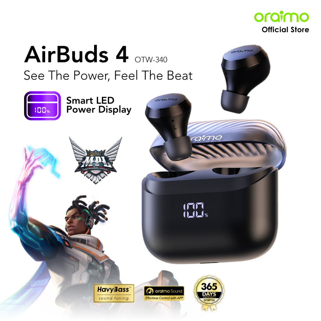 Jual oraimo TWS Earphone Bluetooth OTW-340 MPL Airbuds 4 Mobile Legends Stereo Nirkabel Headset ...