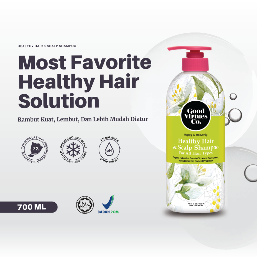 Jual Good Virtues Co Healthy Hair & Scalp Shampoo For All Hair Types ...