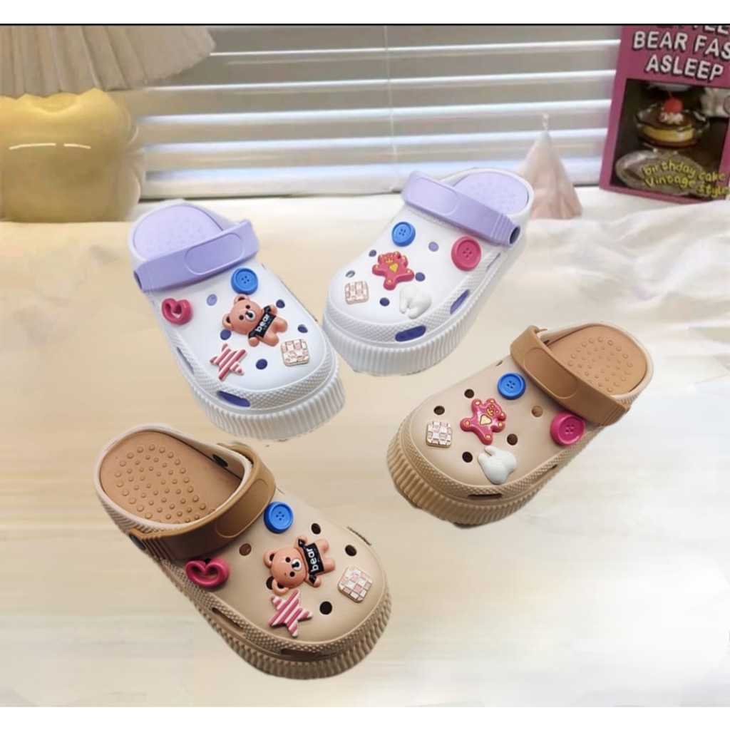 Jual DILI 236-2 Sandal Baim Stiker Aksesoris Love Bear Mutiara ...