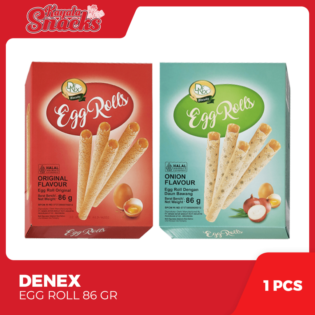 Jual DENEX Egg Rolls 86g - 1 Box | Shopee Indonesia