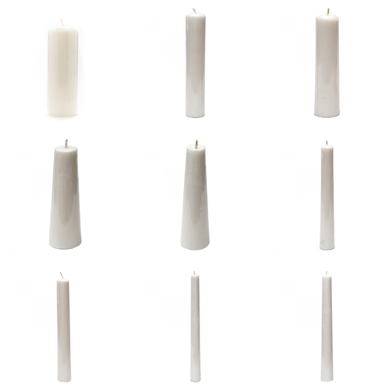 Jual Lilin Putih Altar Polos Misa Gereja Perlengakapan Doa Dirumah 20cm ...