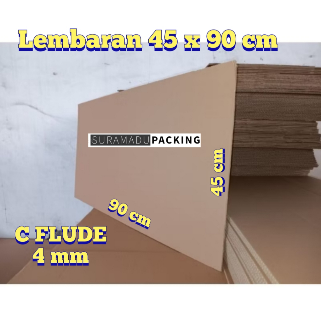 Jual KARDUS SHEET 45x90 cm / 90x45 cm Kardus Lembaran Polos / Kardus ...
