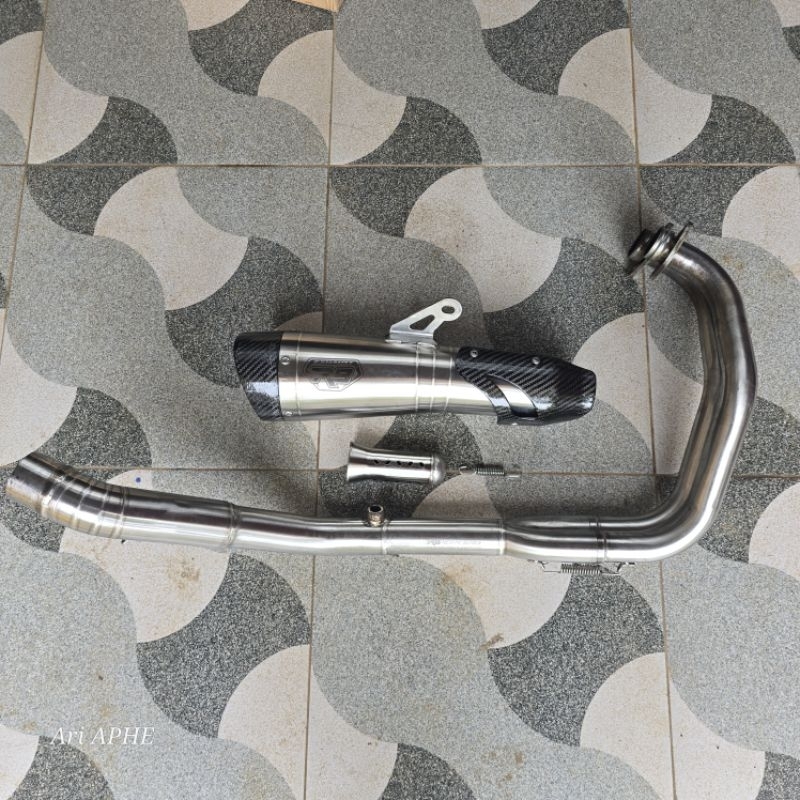 Jual knalpot R9 h2 series original yamaha R25 fullsystem | Shopee Indonesia