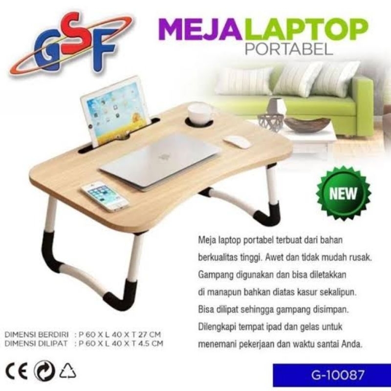 Jual Meja Laptop GSF - Meja Belajar Lipat - Meja Laptop - Ukuran Besar ...