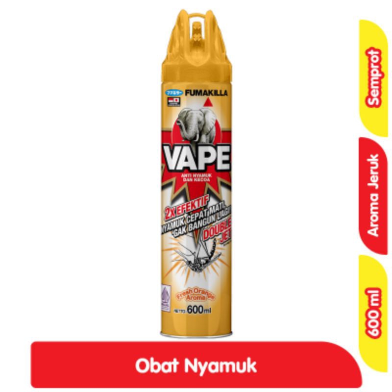 Jual Fumakilla Vape Obat Nyamuk Semprot Fresh Orange 600 ml | Shopee ...
