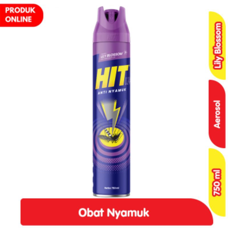 Jual HIT Obat Nyamuk Aerosol Lily Blossom 750 ml | Shopee Indonesia