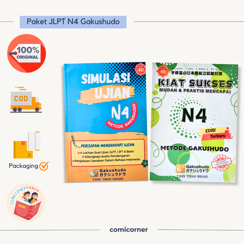 Jual [ORI] Paket Simulasi Ujian, Kiat Sukses Mudah & Praktis JLPT N4 ...