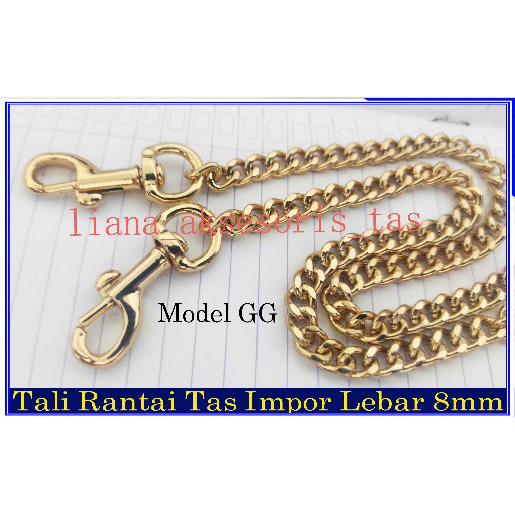 Jual -Tali Tas Rantai Besi Premium + Kaitan Impor - Strap Extender ...