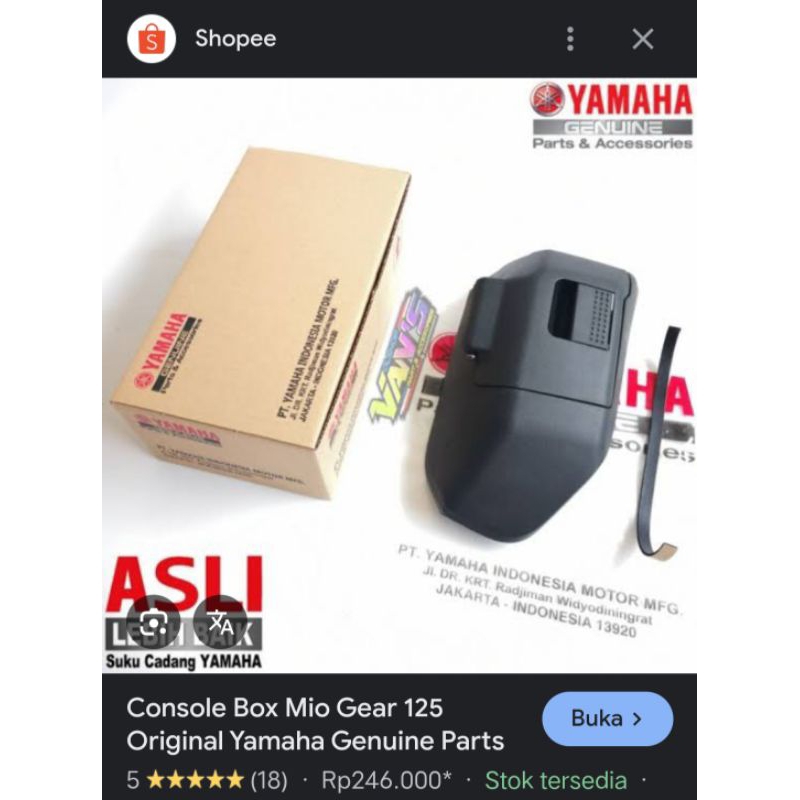 Jual Yamaha Genuine Parts Mio Gear Console Box 125 | Shopee Indonesia