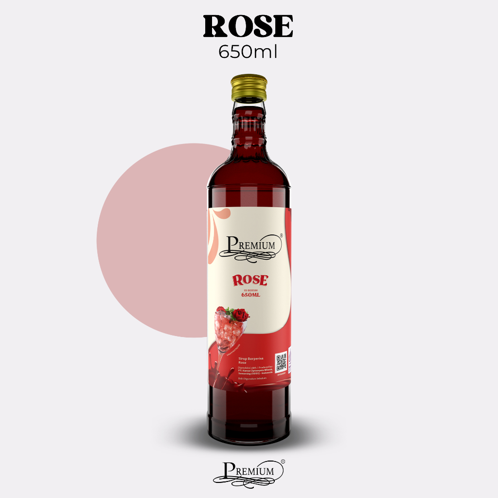 Jual Premium Syrup - Rose 650ml (Minuman Sirup untuk HORECA) | Shopee ...