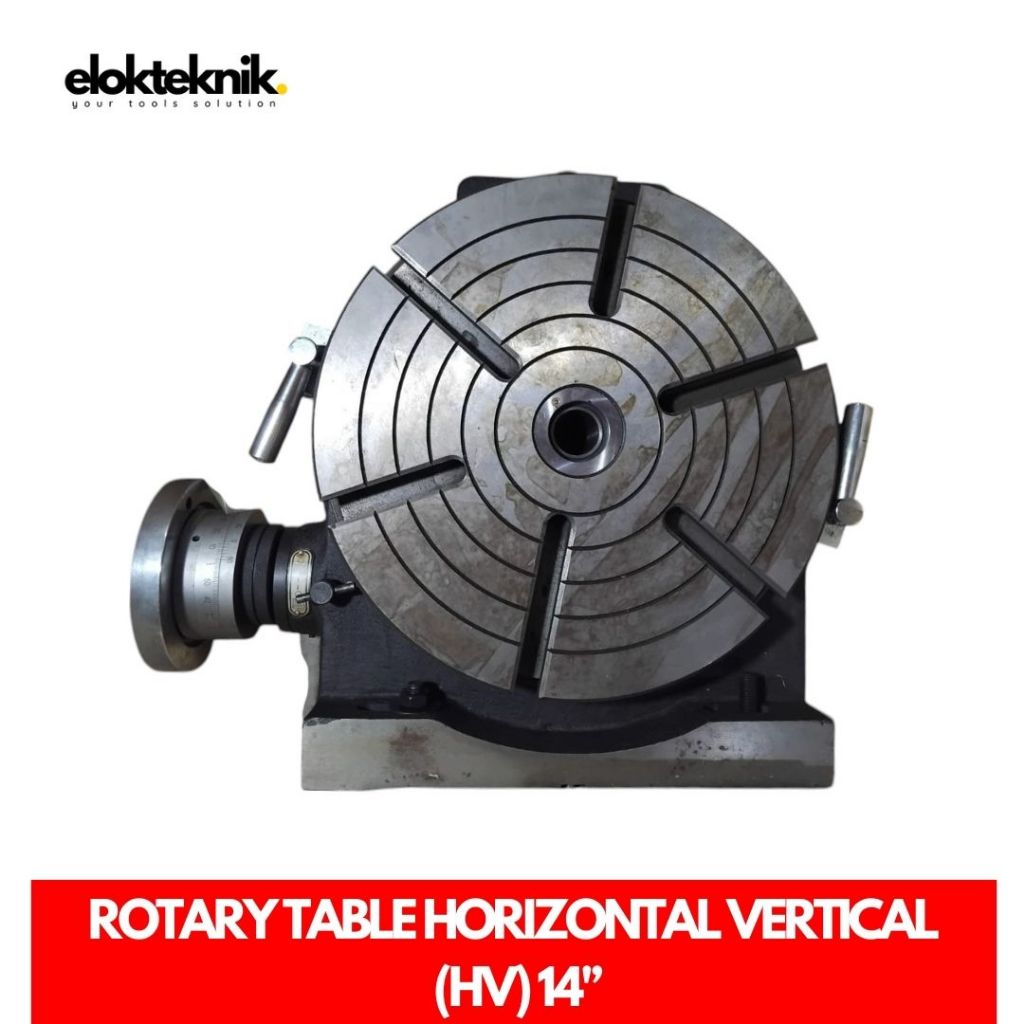 Jual Rotary Table 14" Meja Putar Milling Dividing Vertical Horizontal ...