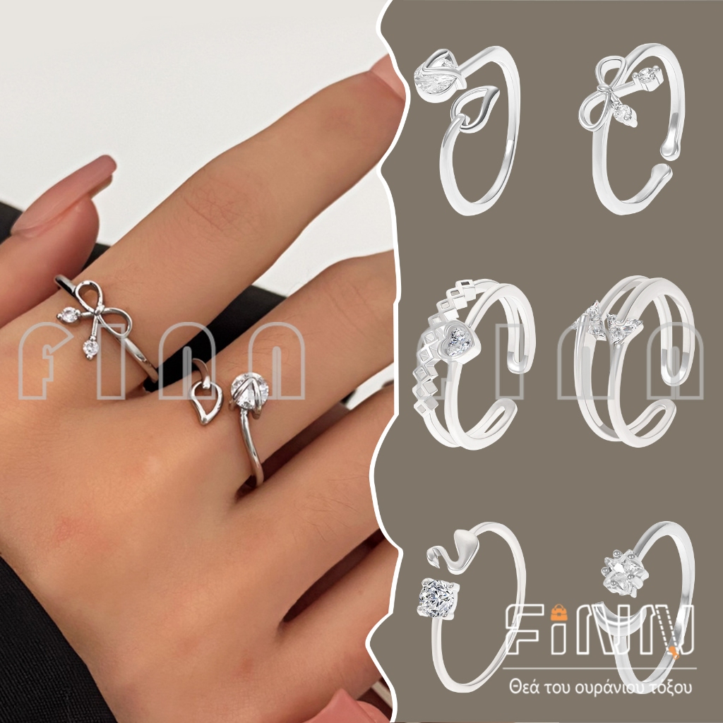 Jual Finn - Cincin Sterling Silver Kristal Disesuaikan Jewelry Ring ...